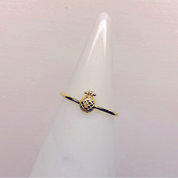 Jewelry | 14k Gold Pineapple Ring Dainty Thin Stackable Ring | Poshmark